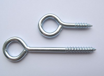 Heavy Duty Steel - Screw Eyes - Vine eye - Hook Hanger Loop Closed Cup ...
