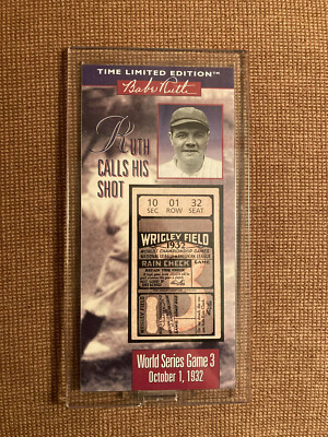 Babe Ruth calls his shot - 1997 Classic Collectible numbered - Oct 1 ...