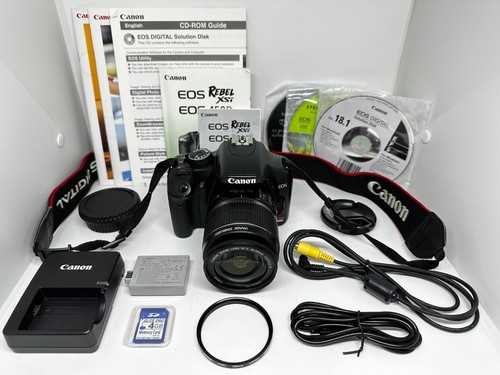 Canon EOS Rebel XSi 450D 12.2MP DSLR Digital Camera w/ EF-S 18-55mm IS ...