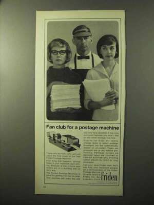 1964 Friden Postage Machine Ad - Fan Club | eBay