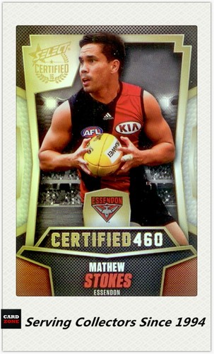 2016 AFL CERTIFIED SERIES CERTIFIED 460 FOIL CARD C64 MATHEW STOKES ...