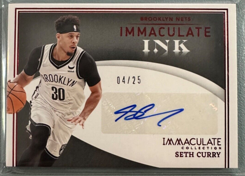 SETH CURRY 2021-22 Immaculate Collection Immaculate Ink Autograph Red ...