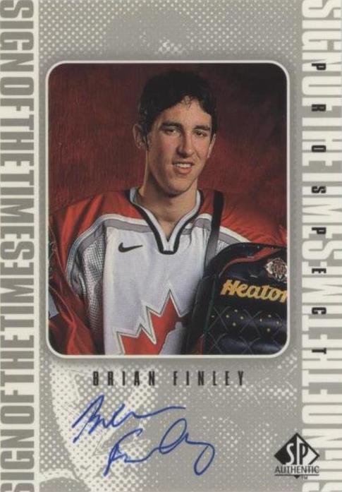 1998-99 SP Authentic - Sign of the Times Brian Finley #BF (AU, RC) for ...