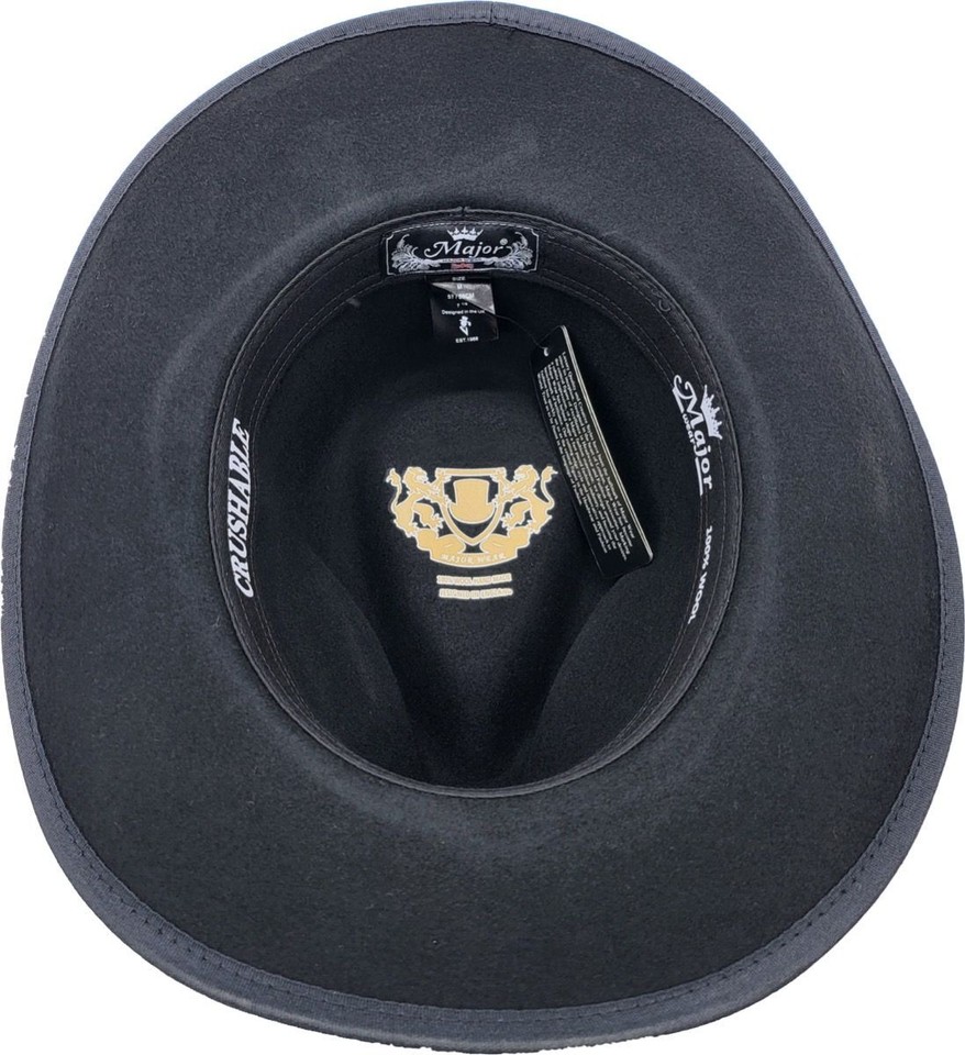 Men's Crushable Fedora Hat Vintage 1940s Forties Style Light Grey Pure Wool Felt | eBay