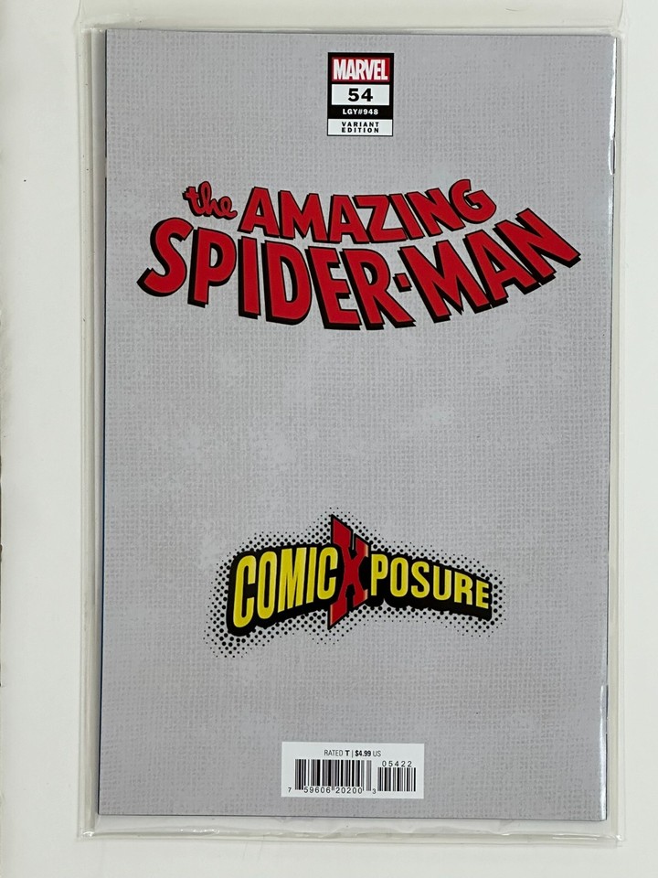 AMAZING SPIDER-MAN #54 SIGNED J SCOTT CAMPBELL BLACK CAT FOIL VIRGIN ...