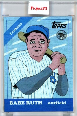 2021 TOPPS PROJECT 70 BABE RUTH BY TOY TOKYO - RAINBOW FOIL 12/70 #287 ...