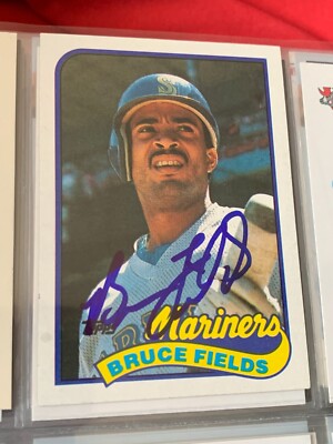 BRUCE FIELDS AUTOGRAPHED SIGNED 1989 TOPPS CARD COA | eBay