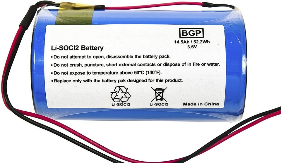 D-Size Battery for DSC WT4911 WT8911 ALEXOR Wireless Outdoor Siren ...