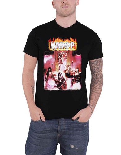 WASP W.A.S.P. T Shirt First Album Band Logo new Official Mens Black ...