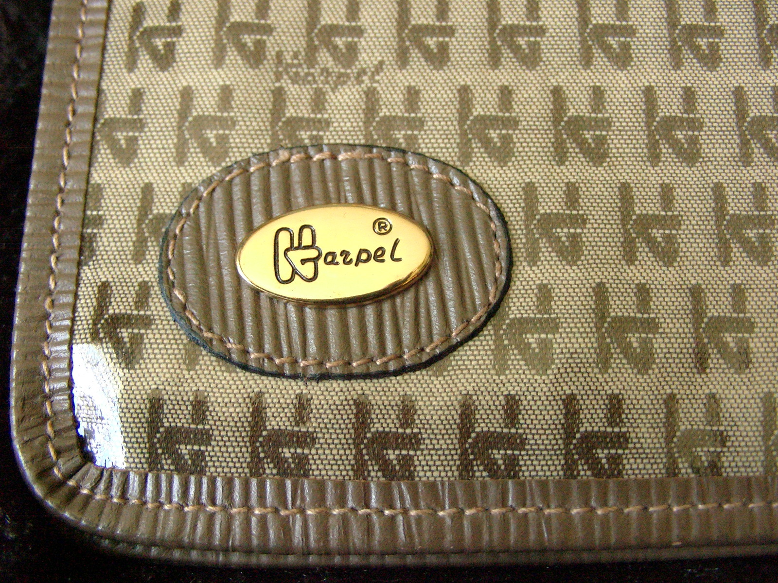 Vtg Harpel Italy Logo Pouchette Clutch Wrist Bag Purse Italian | eBay