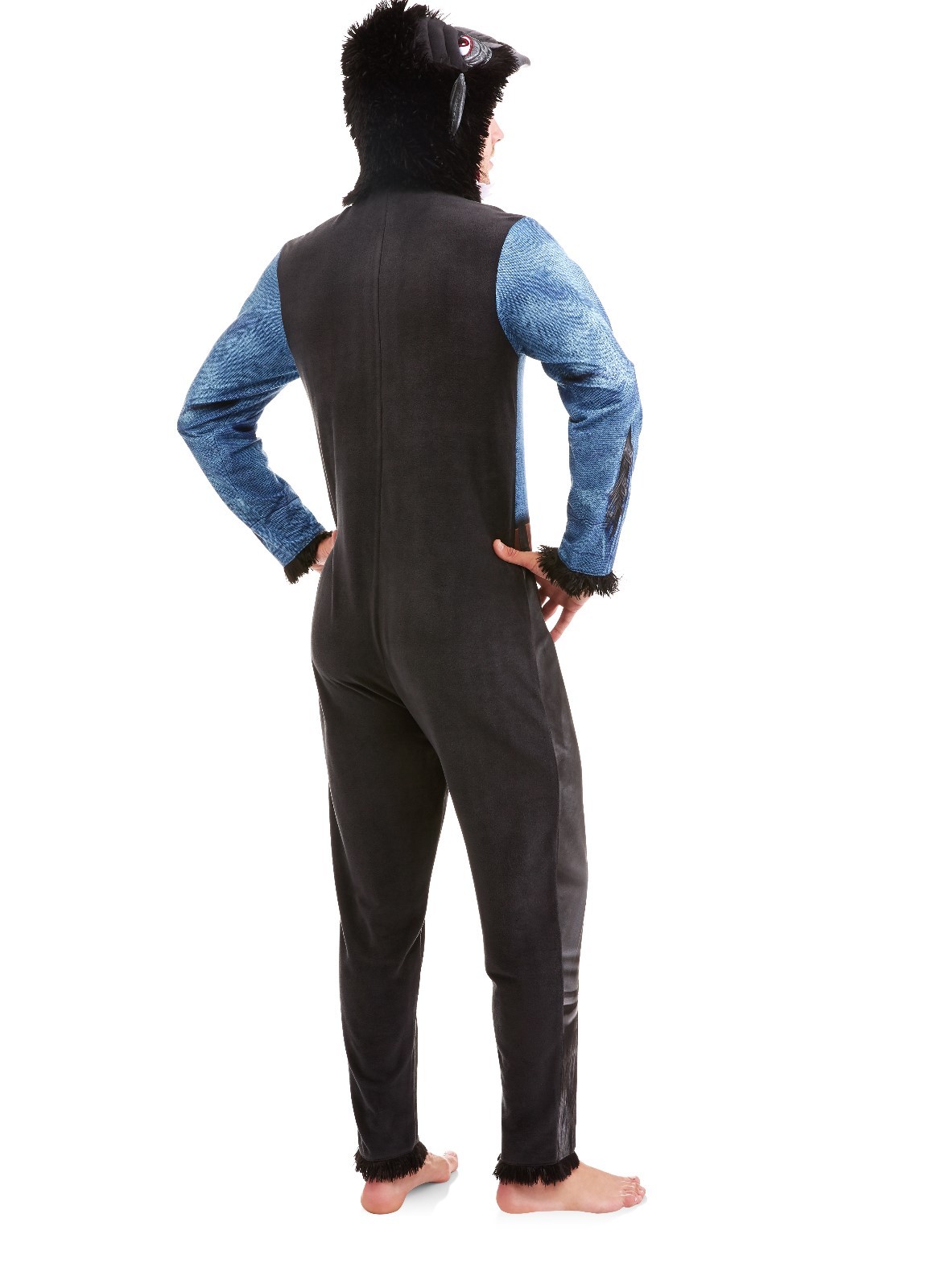 Men's Wolfman Werewolf Pajamas One Piece Costume Union Suit Size XL | eBay