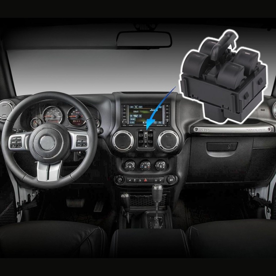 Master Power Window Switch Fit for 2011-2018 Jeep Wrangler Unlimited ...