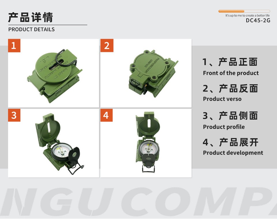Cammenga US Military Compass Model Lensatic With Pouch Case | eBay