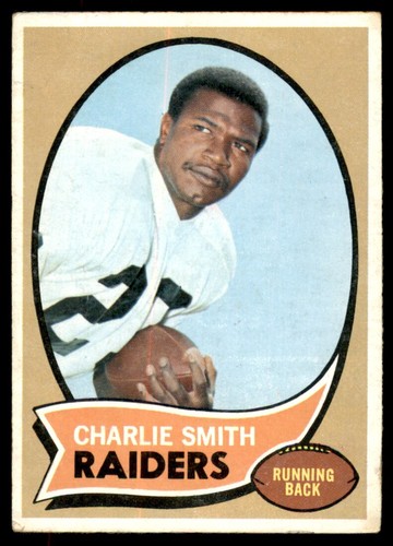1970 Topps Football Charlie Smith RC Oakland Raiders #199 | eBay