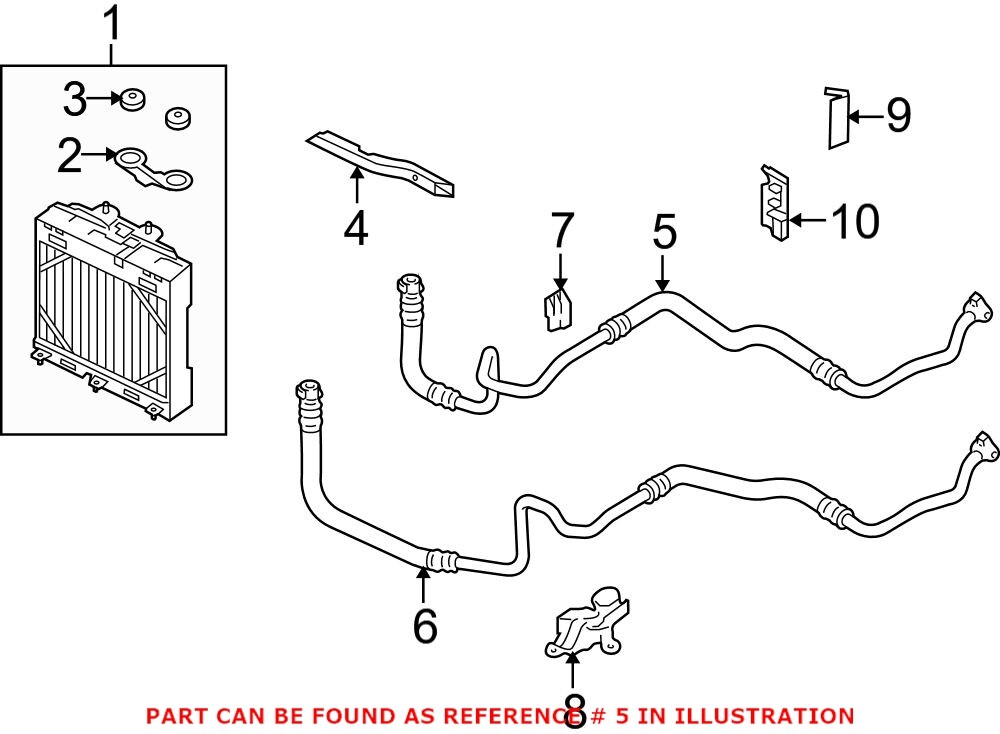 Genuine OEM Engine Oil Cooler Line For BMW 550i 550i GT 550i xDrive ...
