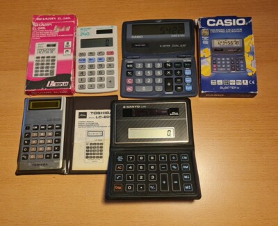 Konvolut Taschenrechner - Sharp - Casio - Toshiba - Sanyo | eBay.de