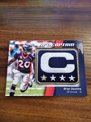 2012 Topps NFL Captain's Patch Brian Dawkins #NCP-BD Patch HOF | eBay