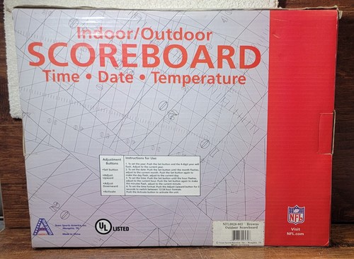 Cleveland Browns NFL Football Game Day Electronic Scoreboard Clock ...