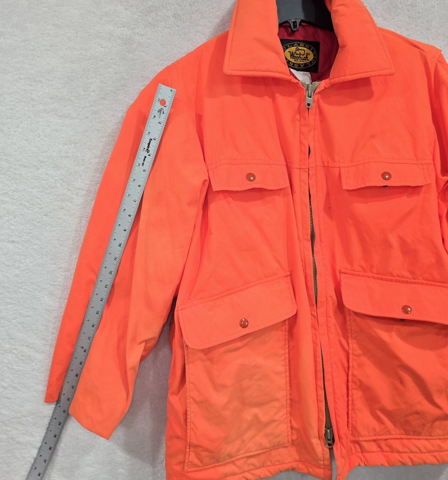 Woolrich Classic Vintage Insulated Hunting Jacket Size Large Blaze ...