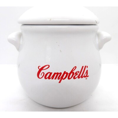 Collectable Campbell Soup Ceramic Mini Poy with Lid preowned | eBay