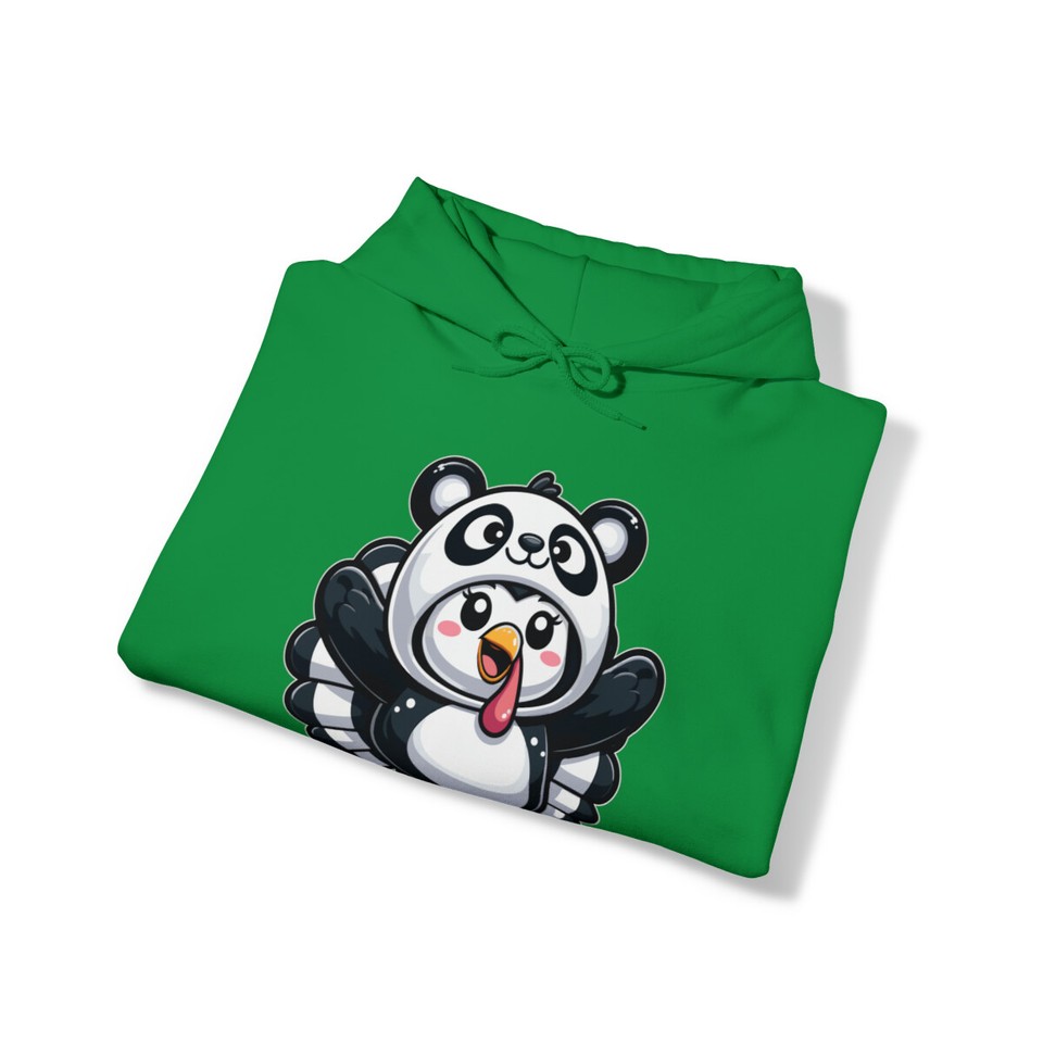 Thanksgiving Turkey Disguised As Cute Panda Graphic Hoodie, Sizes S-5XL ...