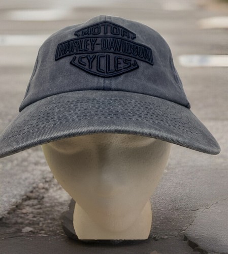 Harley-Davidson Motorcycles Hat Baseball Cap Blue Embroidered Logo | eBay