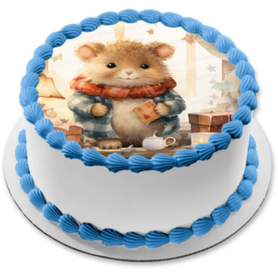 Hamster Verjaardagstaart Hamster Party Celebrates Birthday With Cake
