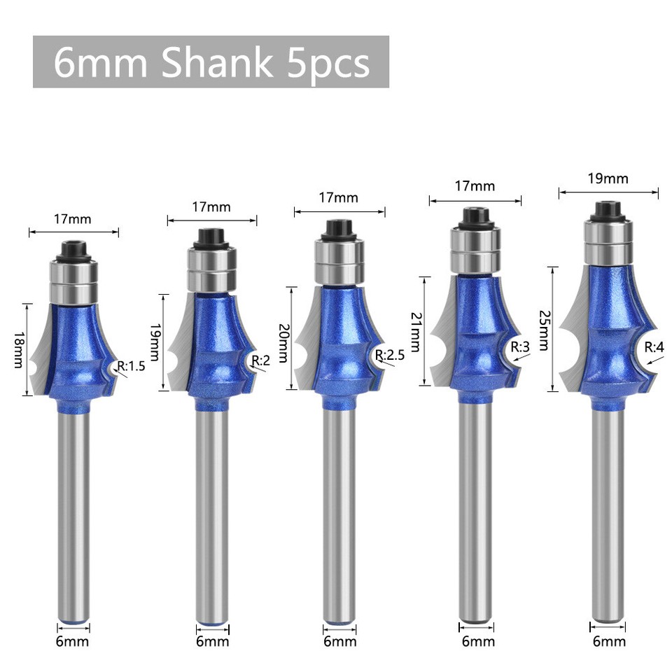 1/4 6mm Shank Architectural Furniture Edge Molding Frame Router Bit ...