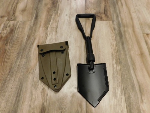 US MILITARY E TOOL FOLDING SHOVEL W/ CARRIER NEW | eBay