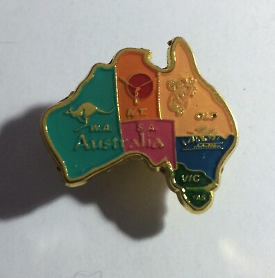 Map Of Australia Hat Pin, Lapel Pin, Australiana Gift. Aussie | eBay ...