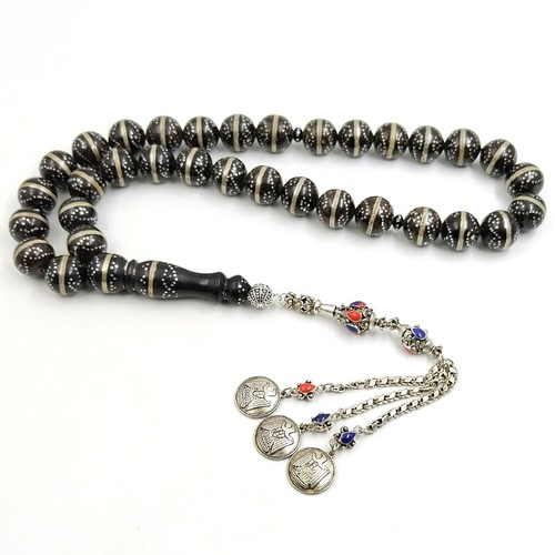 Tasbih Yusr Natural black coral bracelet FROM Red sea luxurious islamic ...