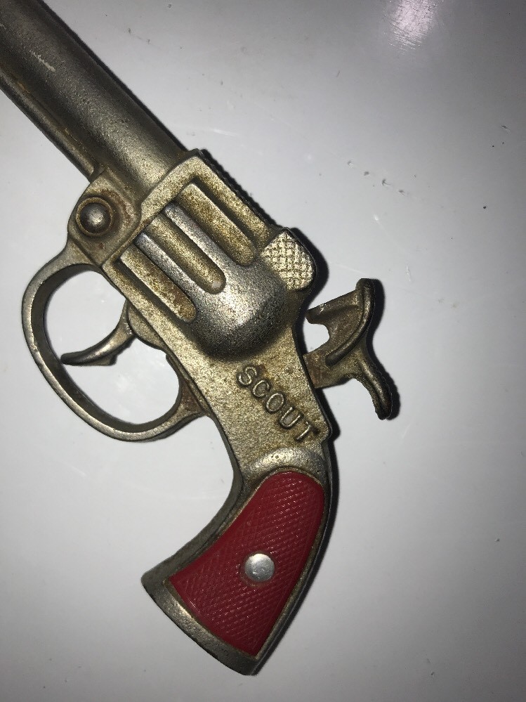 Vintage Antique Gun Scout Series Early 1900s Toy gun With a big holster ...