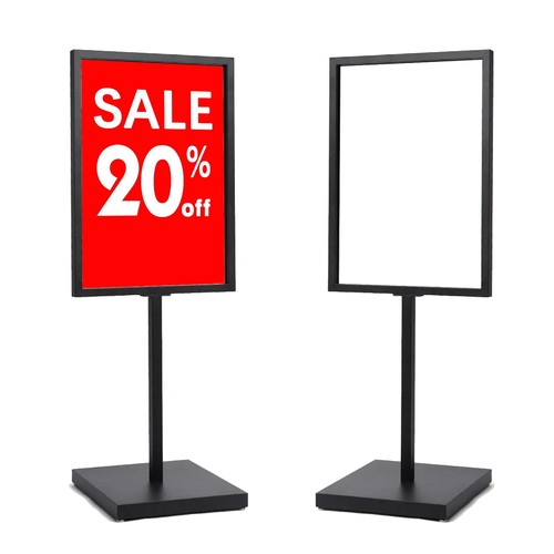 Heavy-Duty 20" x 28" Double-Sided Floor Standing Foam Board Stand Sign ...