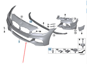 NEW BMW 2 F45 FRONT BUMPER M SPORT 51118063362 8063362 2015 OEM | eBay