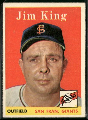 1958 Topps #332 Jim King VG-VG/EX | eBay