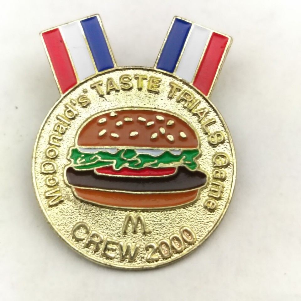 Crew Pin McDonalds Taste Trials Game Y2K Vintage Pin Button Pinback ...