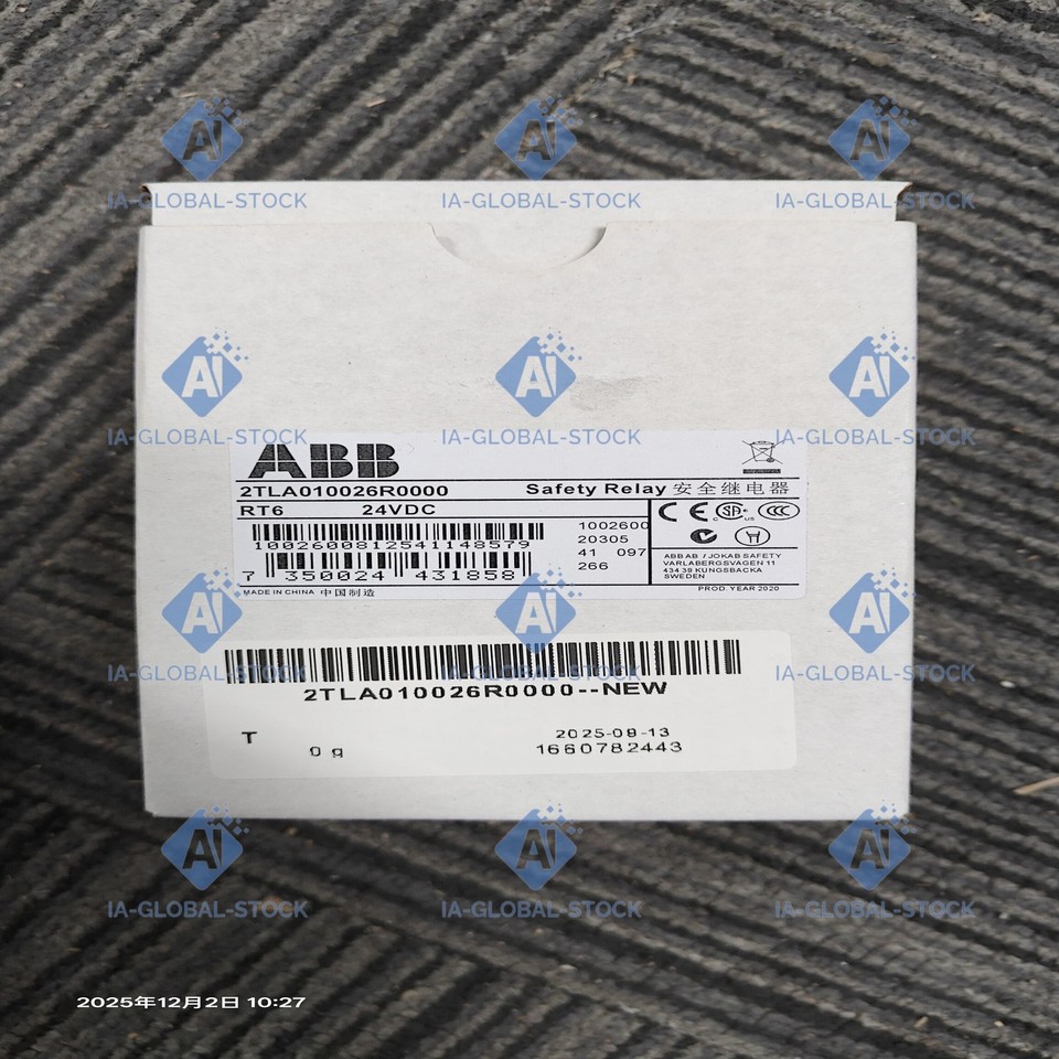 NEW ABB 2TLA010026R0000 RT6 Safety Relay 24VDC Free Ship | eBay