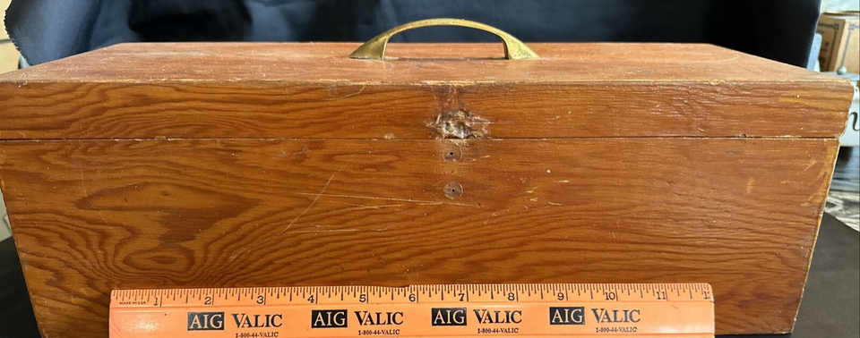 Handmade Wooden Box Hinge Top w/Handle NO LATCH Country Farmhouse ...