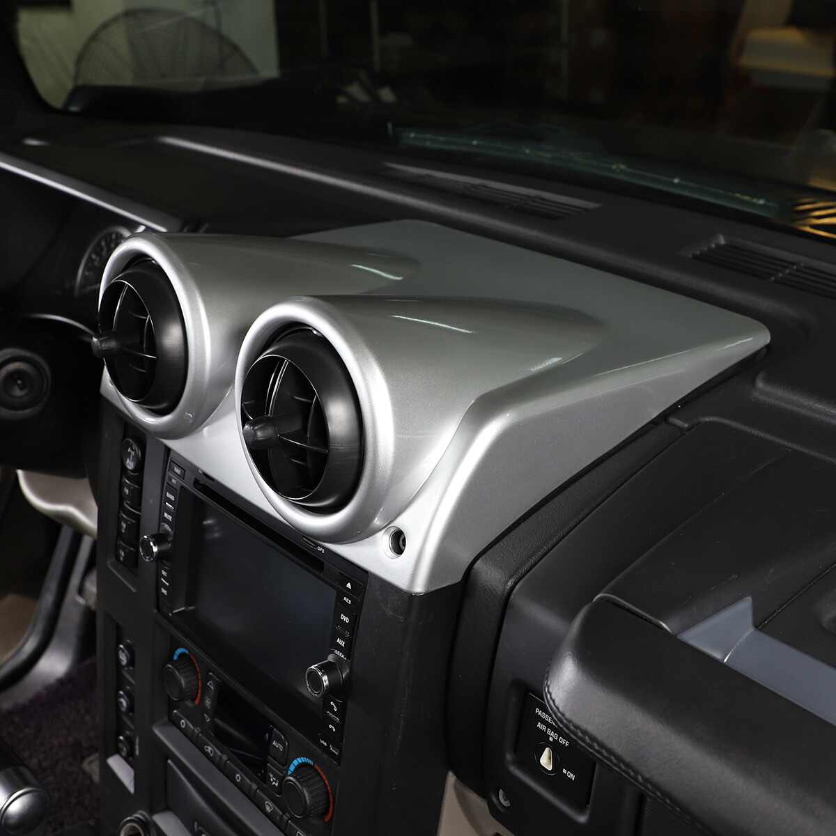 Chrome Silver Interior Central Control Cover Trim Kit For Hum*mer H*2 ...