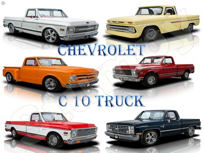 Chevrolet C10 Metal Sign 9" x 12" or 12" x 16" | eBay