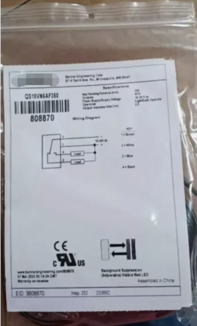 1PC QS18 series QS18VN6AF350 photoelectric sensor QS18 series @24 | eBay