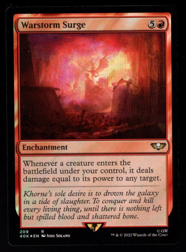 Warstorm Surge 209 Rare Surge Foil Warhammer 40K MTG Near Mint | eBay