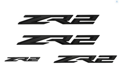 2024-2025 Chevrolet Silverado HD 2500 3500 ZR2 Emblems in Black ...