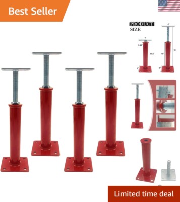 4 Pack House Floor Jack,Hand Jacks for Lifting and Leveling, Adjustable ...