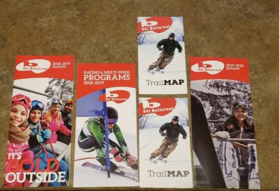 5- BUTTERNUT SKI AREA ITEMS.TRAIL MAPS, 18/19 & 19/20 & RACING ...
