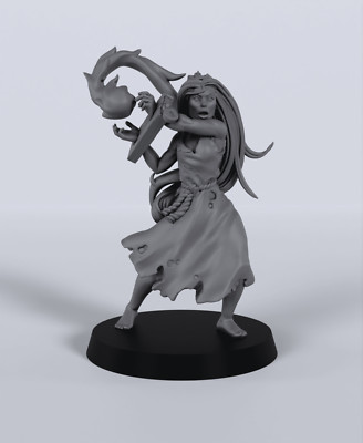 Human Witch Mage Titan Forge Miniature Dungeons and Dragons Mini DnD ...