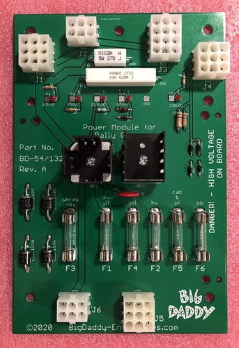 Big Daddy Power Supply Board for Bally pinball machines (-54 board) w ...