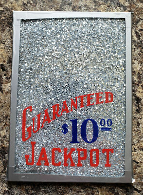 MILLS GUARANTEED $10.00 SMALL WINDOW SILVER JACKPOT GLASS SLOT MACHINE ...