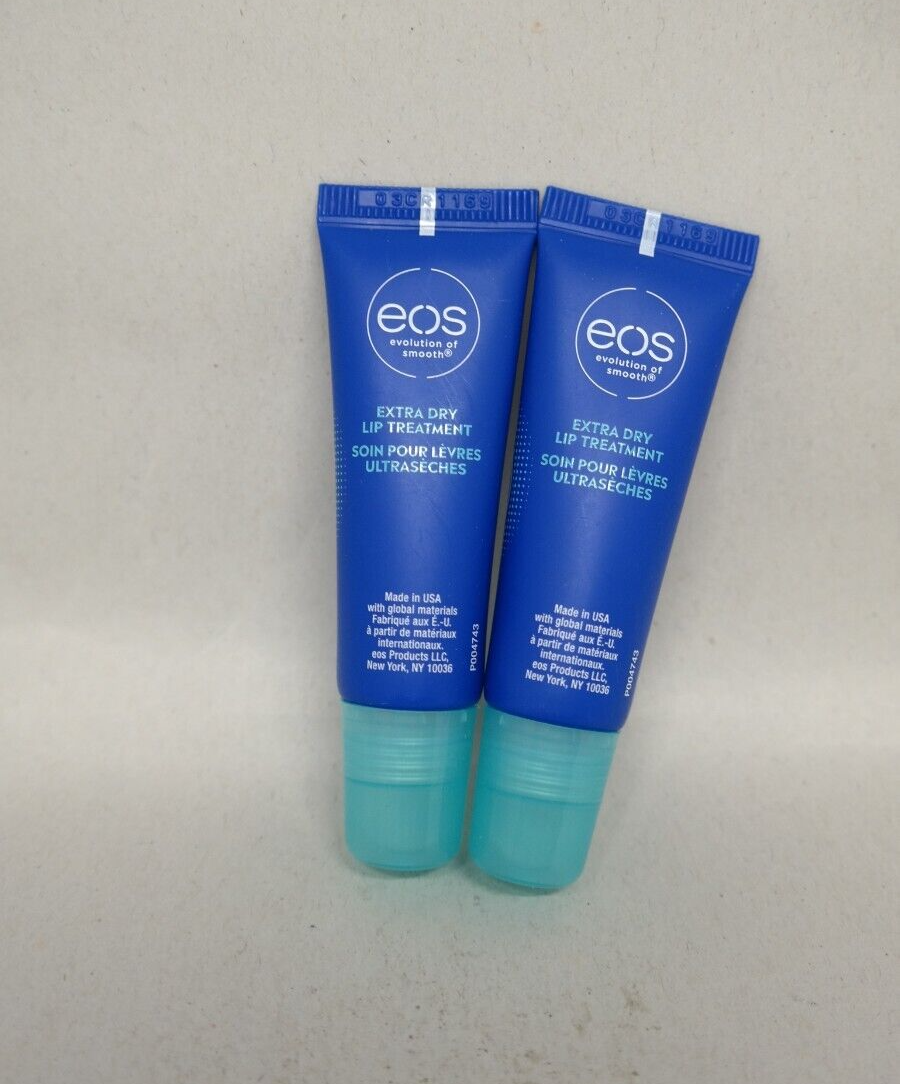 EOS THE HERO Extra Dry Lip Treatment Lot of 2 Tubes .35 fl oz each New ...