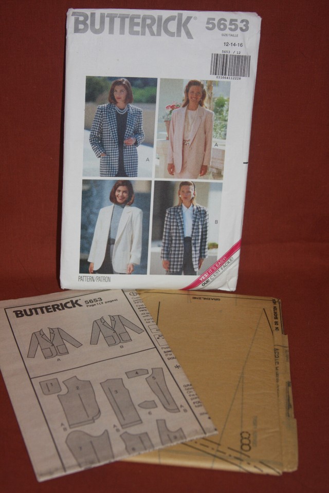McCall & Butterick Misses JACKET patterns You Choose sizes 6-16 UNCUT ...